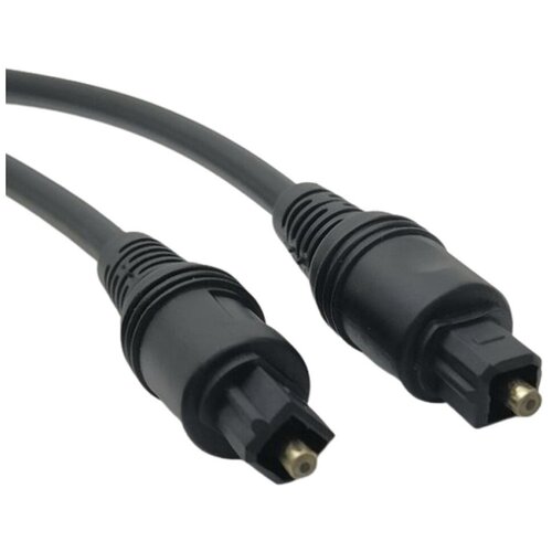 Оптический кабель аудио S/PDIF ODT Toslink Telecom 2 метра чёрный (TOC2022-2M)