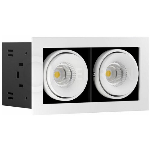 Встраиваемый светодиодный светильник Ledron ON-202-9W White-Black