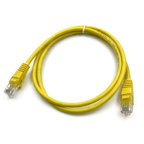 Патч-корд Buro UTP 4 пары cat5E CCA molded 1м желтый RJ-45 (m)-RJ-45 (m)