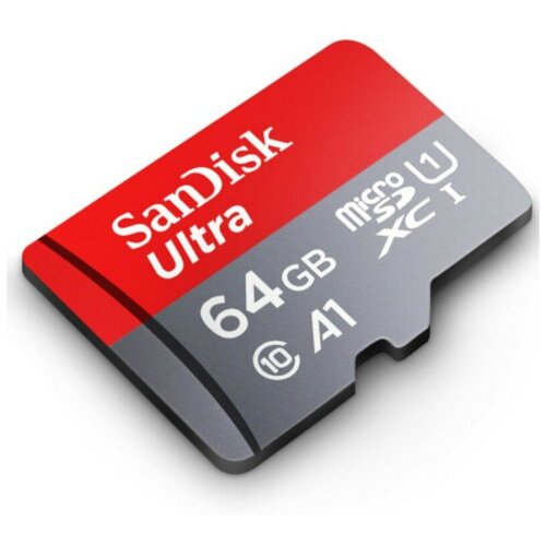 Карта памяти Sandisk Ultra microSDXC Class 10 UHS-I 100MB/s 64GB + SD адаптер