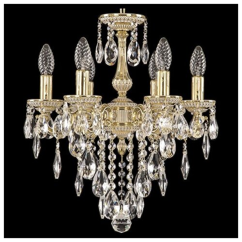 Люстра Bohemia Ivele Crystal 7501 75101/6/125 B GW, E14, 240 Вт, кол-во ламп: 6 шт., цвет: золотой