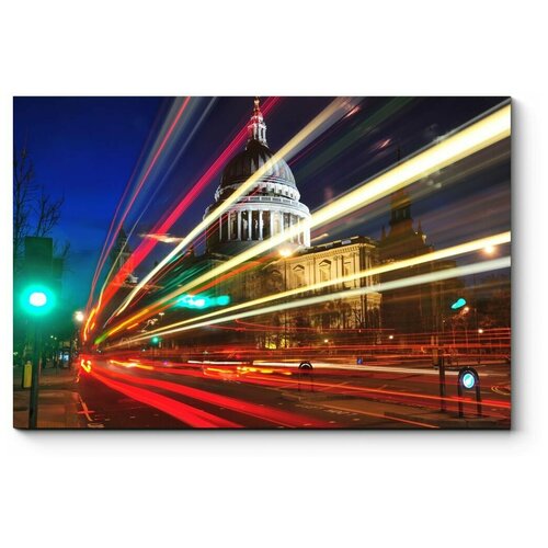 Модульная картина Огни ночного Лондона 50x33