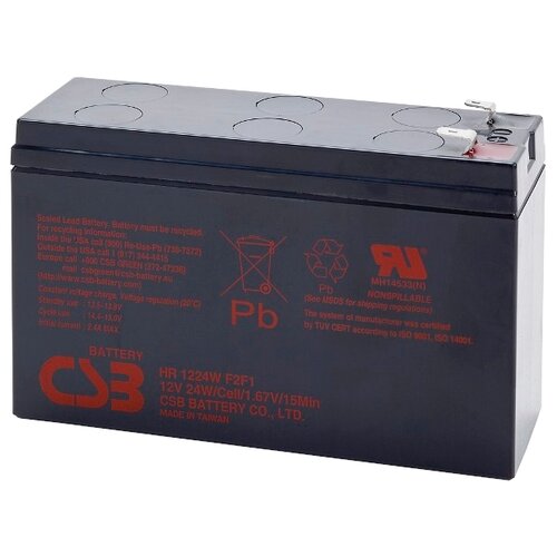 Аккумуляторная батарея CSB HR 1224W 12В 6 А·ч
