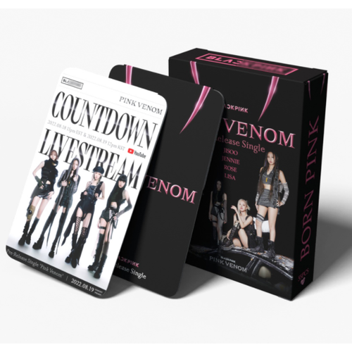 K-pop Black pink карточки "Pink Venom" блэкпинк, карты Блэк Пинк кпоп