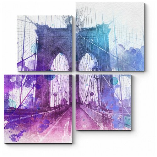 Модульная картина Бруклинский мост 100x100