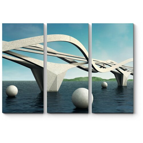 Модульная картина Пластичный мост 160x115