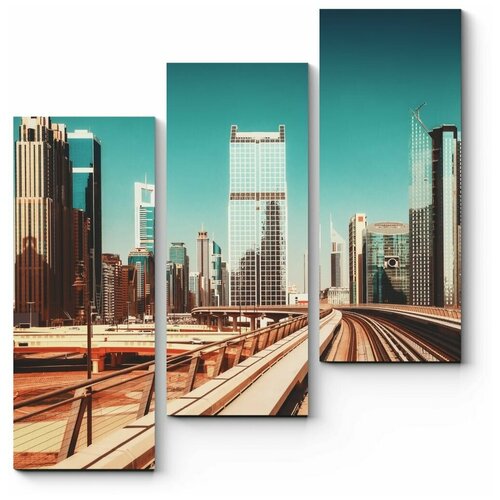 Модульная картина Дубайское метро 140x149