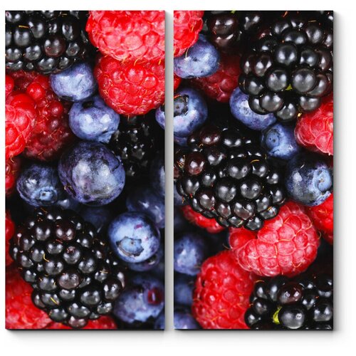 Модульная картина Сладкие ягоды 40x40