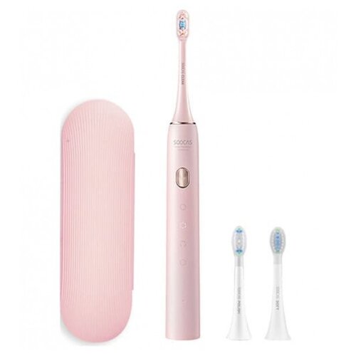  звуковая зубная щетка Soocas X3U Sonic Electric Toothbrush (3 насадки),  Global, розовый