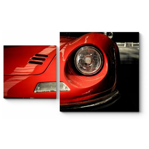 Модульная картина Фронтальные детали Ferrari 80x48