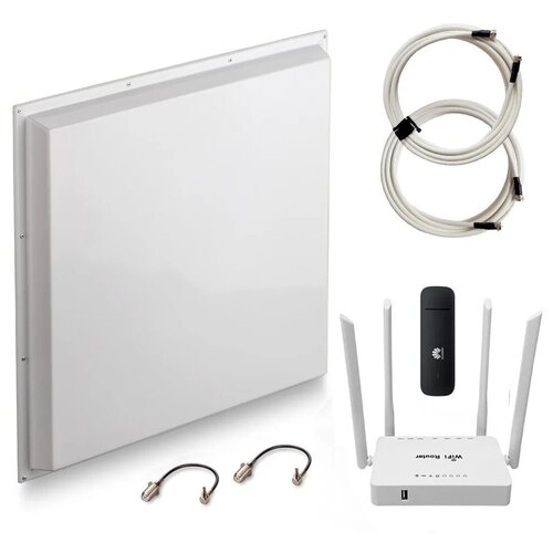 Комплект Интернета Kroks KAA20 PROFI+4G модем + WiFi Роутер + Антенна Mimo для Дома и Дачи