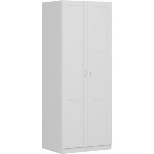 Шкаф для одежды для гостиной ГУД ЛАКК Пегас 2 двери сборные, (ШхГхВ): 78х58х202 см, белый