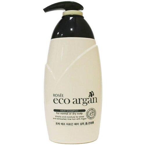 Шампунь для всех типов волос Rosee Eco argan, с маслом арганы, 500мл