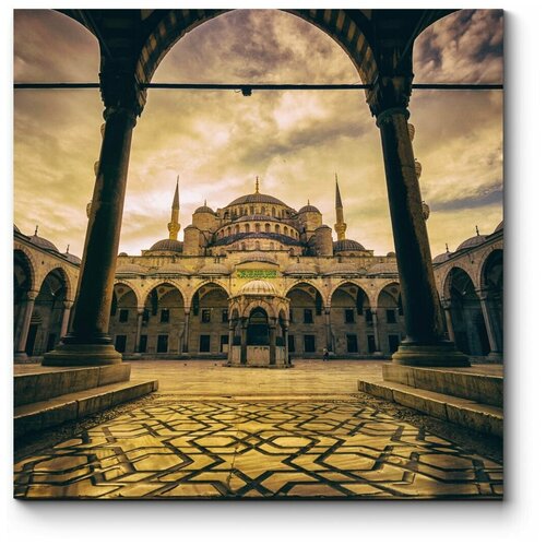 Модульная картина Мечеть в пасмурную погоду 30x30