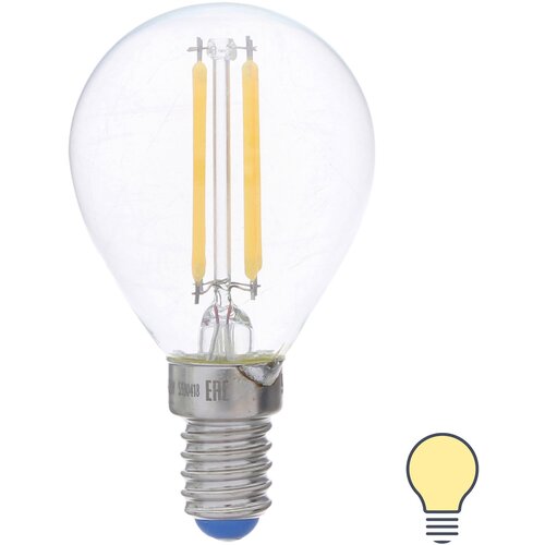 Лампа светодиодная филаментная Airdim форма шар E14 5 Вт 500 Лм свет тёплый