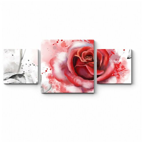 Модульная картина Розы прекрасные 110x47
