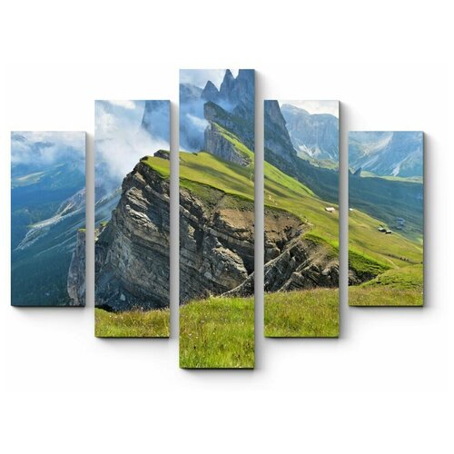 Модульная картина Итальянские Альпы 95x76