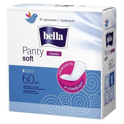 Ежедневные прокладки Bella Panty Soft Classic, 60 шт.