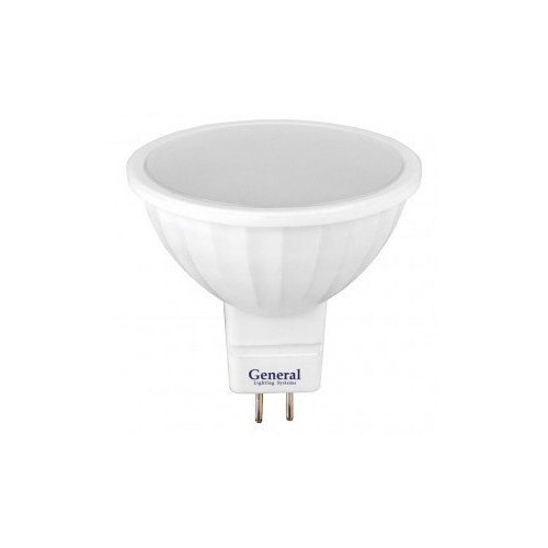 Светодиодная LED лампа General MR16 GU5.3 8W 6500K 6K 50x50 пластик/алюм 650500 (упаковка 25 штук)