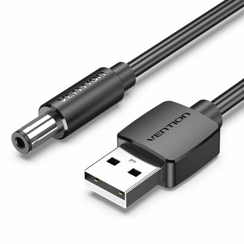 Кабель Vention для передачи данных USB AM/DC-jack 5.5мм M - 1.5 м, чёрный, арт. CEYBG