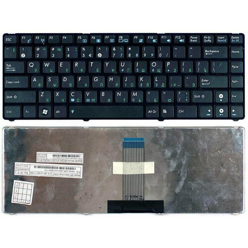 Клавиатура для Asus Eee PC 1201N черная с черной рамкой