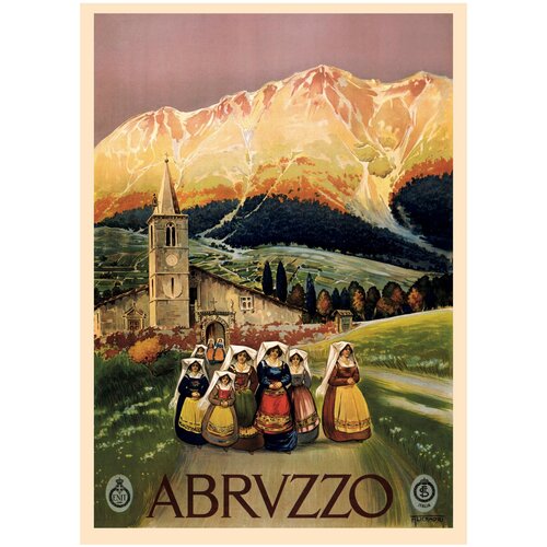 Постер / Плакат / Картина Abruzzo 60х90 см в подарочном тубусе
