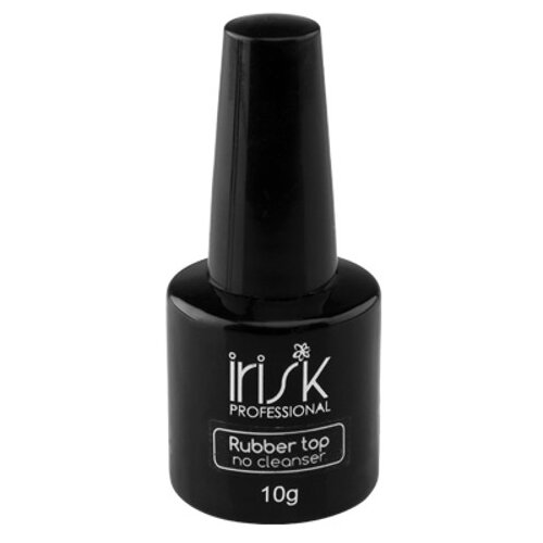 Irisk Professional Верхнее покрытие Rubber Top No Cleanser, бесцветный, 10 мл