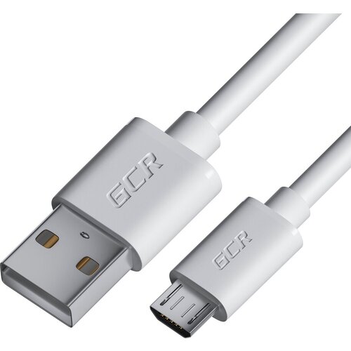 GCR Кабель 1.0m MicroUSB, белый, быстрая зарядка, 28/24 AWG, GCR-53231 Кабель Greenconnect 1.0 м (GCR-53231)