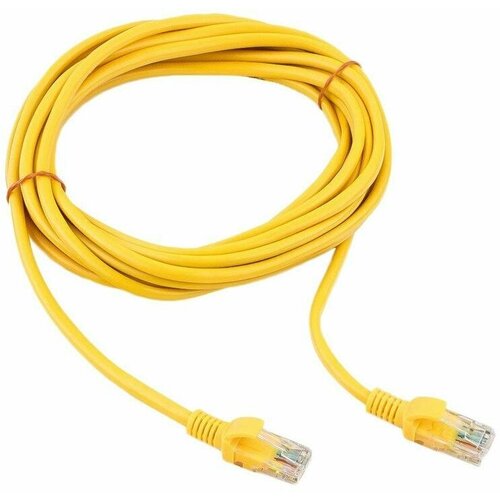 Сетевой кабель Gembird Cablexpert UTP cat.5e 5m Yellow PP12-5M/Y