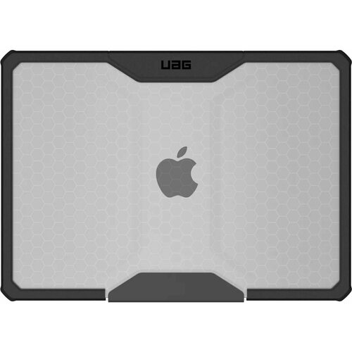 Защитный чехол UAG Plyo для MacBook Air (M2; 2022) (Прозрачный лёд|Чёрный | Ice|Black)