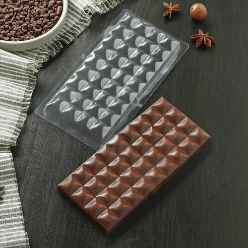 Форма для шоколада и конфет «Цилиндры», 20×10,5 см, цвет прозрачный (комплект из 80 шт)