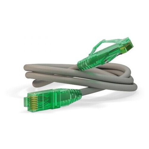 Патч-корд Hyperline PC-LPM-UTP-RJ45-RJ45-C6a-5M-LSZH-GY (U/UTP, CAT.6A, 5 м, серый)