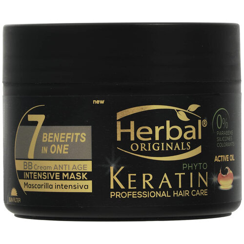 Herbal Интенсивная маска для волос Keratin 7 Benefits in one, 300 мл, банка