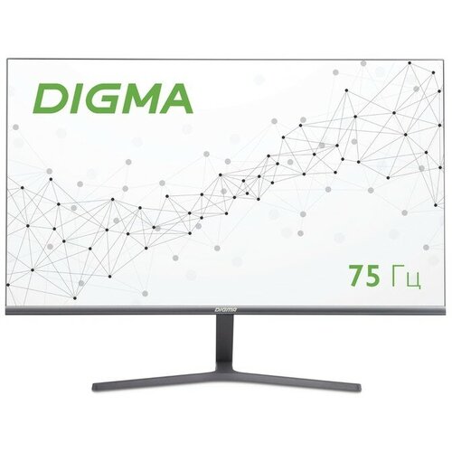 Монитор Digma DM-MONB2704, 27", IPS, 1920x1080, 75 Гц, 5 мс, HDMI, DP, серый