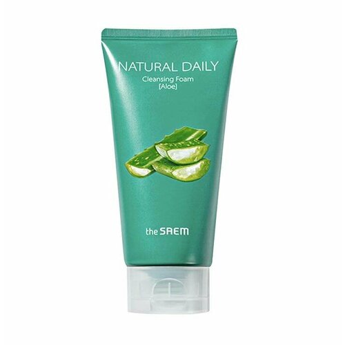 Пенка для умывания с экстрактом алоэ [The Saem] Natural Daily Cleansing Foam Aloe