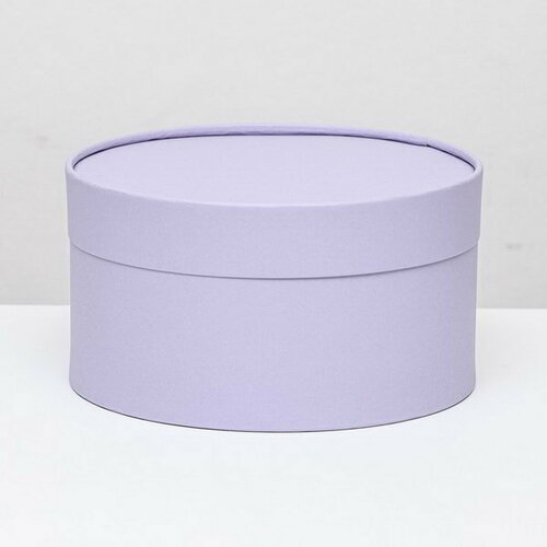 Подарочная коробка "Frilly" бледно-фиолетовая, завальцованная без окна, 21 x 11 см