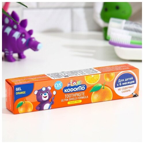 Детская зубная паста LION Thailand Kodomo с ароматом апельсина, гелевая, 40 г