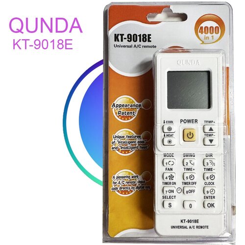 Универсальный пульт QUNDA KT-9018E для кондиционеров