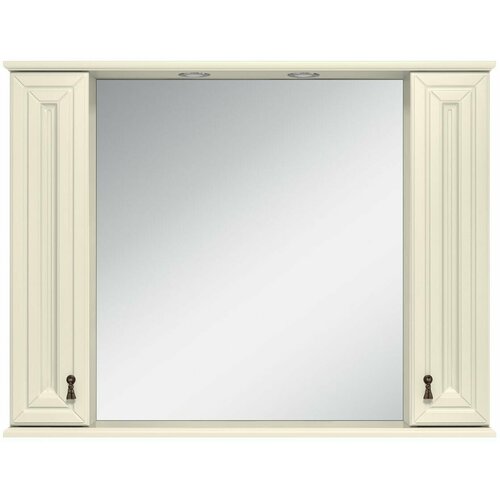 Зеркало-шкаф Misty Лувр 105 слоновая кость