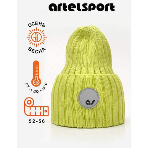 Шапка бини ARTEL Aks, размер 52, желтый