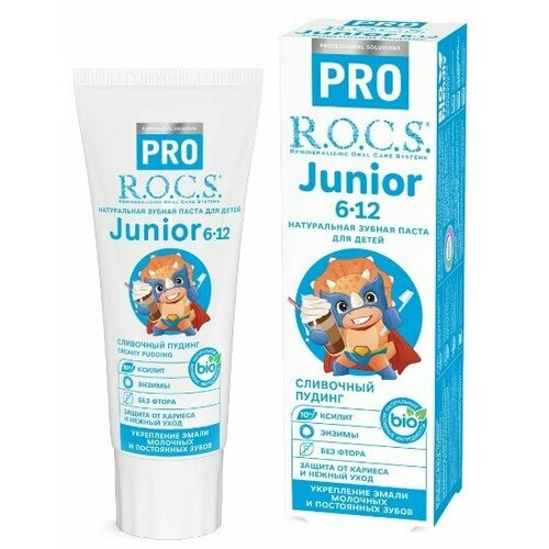 ROCSpro junior зубная паста сливочный пудинг 74 гр