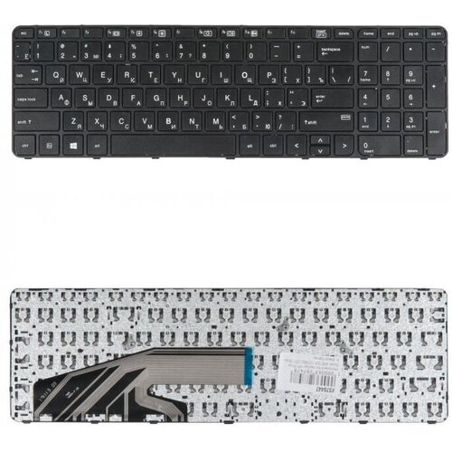 Keyboard / Клавиатура для ноутбука HP ProBook 450 G3, 455 G3, 470 G3, 470 G4, черная, с рамкой, гор. Enter ZeepDeep