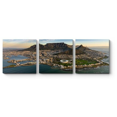 Модульная картина Потрясающая панорама Кейптауна 60x20