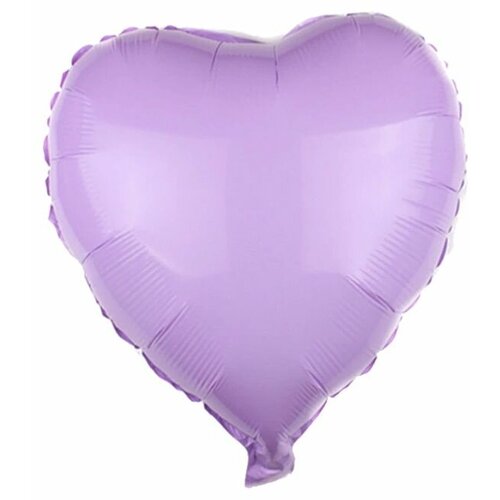 Шар Ф 18"/45 см Сердце пастель фиолетовый/purple