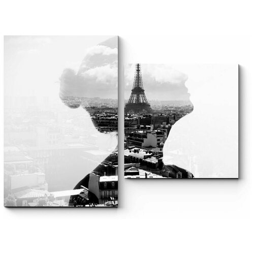 Модульная картина Очарование Парижем 50x38
