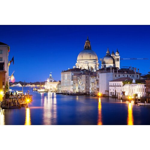 Венеция город на воде, страны и достопримечательности картина постер 20 на 30 см, шнур-подвес в подарок