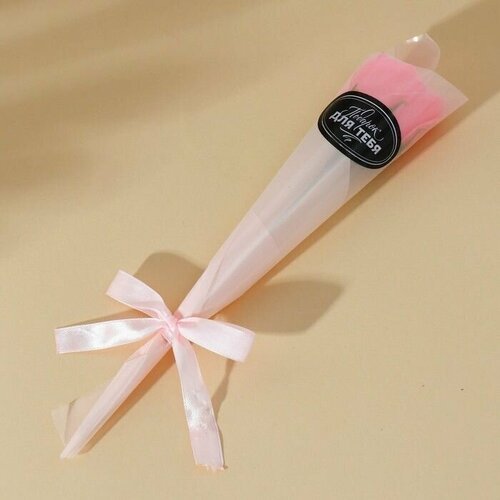 Мыло твёрдое лепестковое Подарок для тебя , 1 шт, 10 гр, цвет нежно-розовый