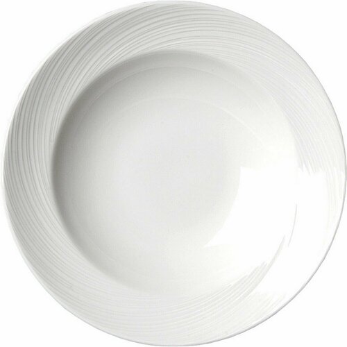 Тарелка для супа/пасты «Спайро», 0,394 л, 24 см, белый, фарфор, 9032 C989, Steelite