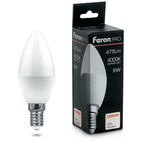 Лампочка светодиодная Feron LB-1307, 38054, 7,5W, E14 (комплект 10 шт.)