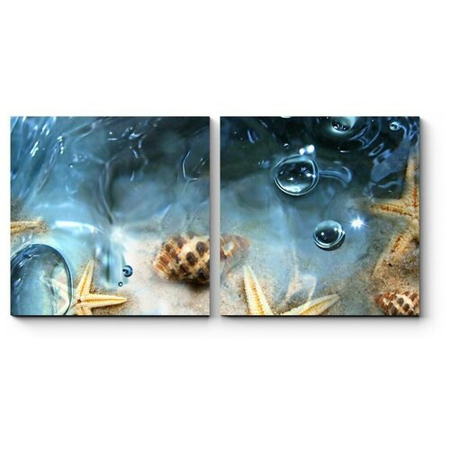 Модульная картина Морские обитатели110x55